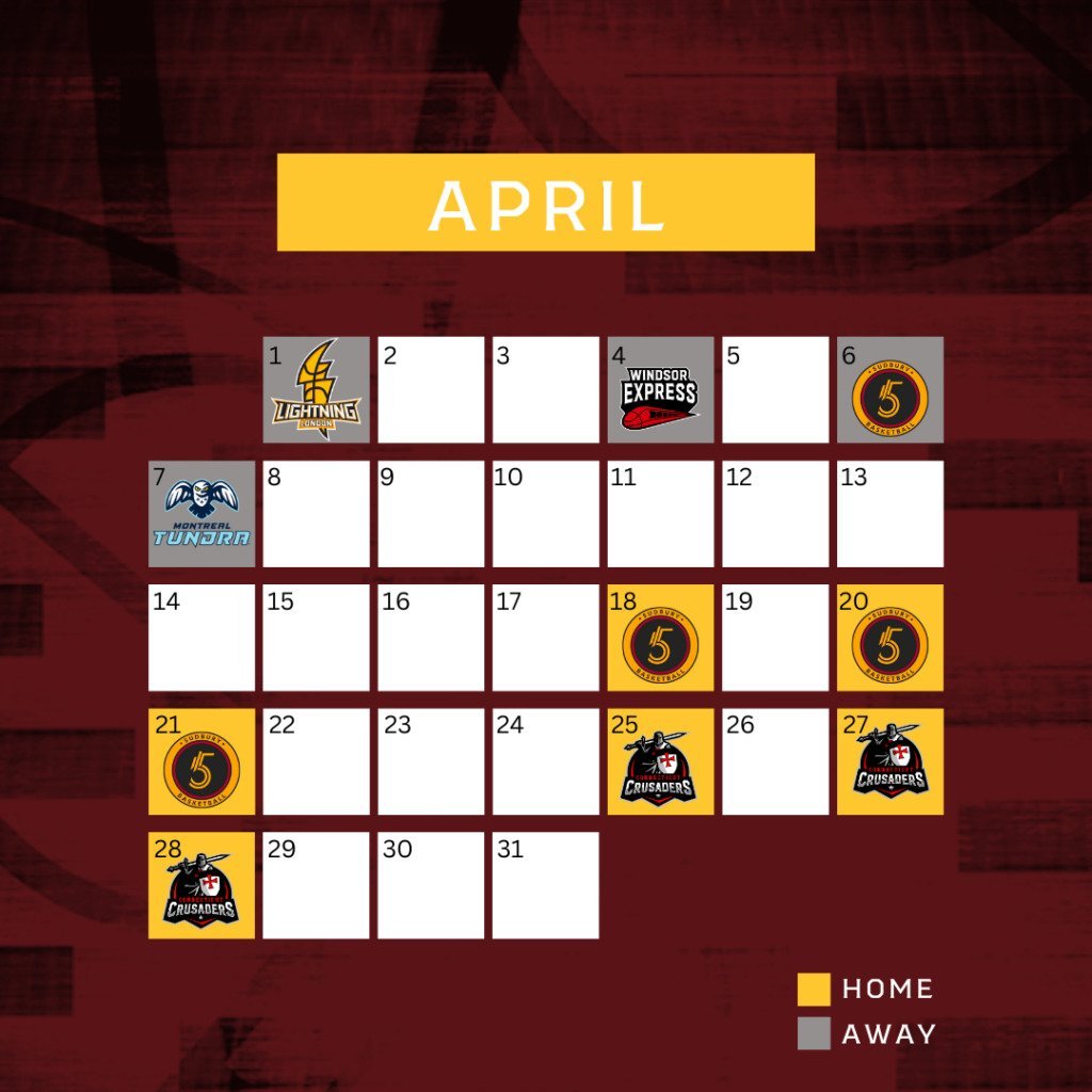 Schedule - The Newfoundland Rogues