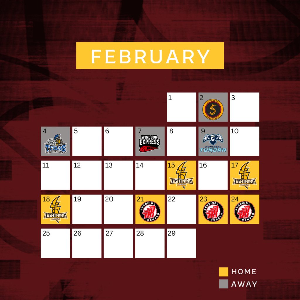 Schedule - The Newfoundland Rogues