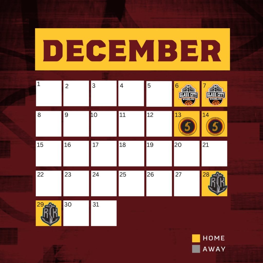 Schedule - The Newfoundland Rogues