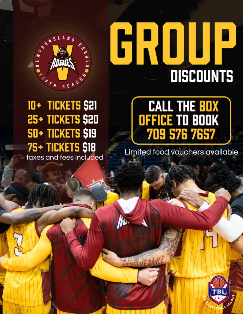 Group Discounts - The Newfoundland Rogues