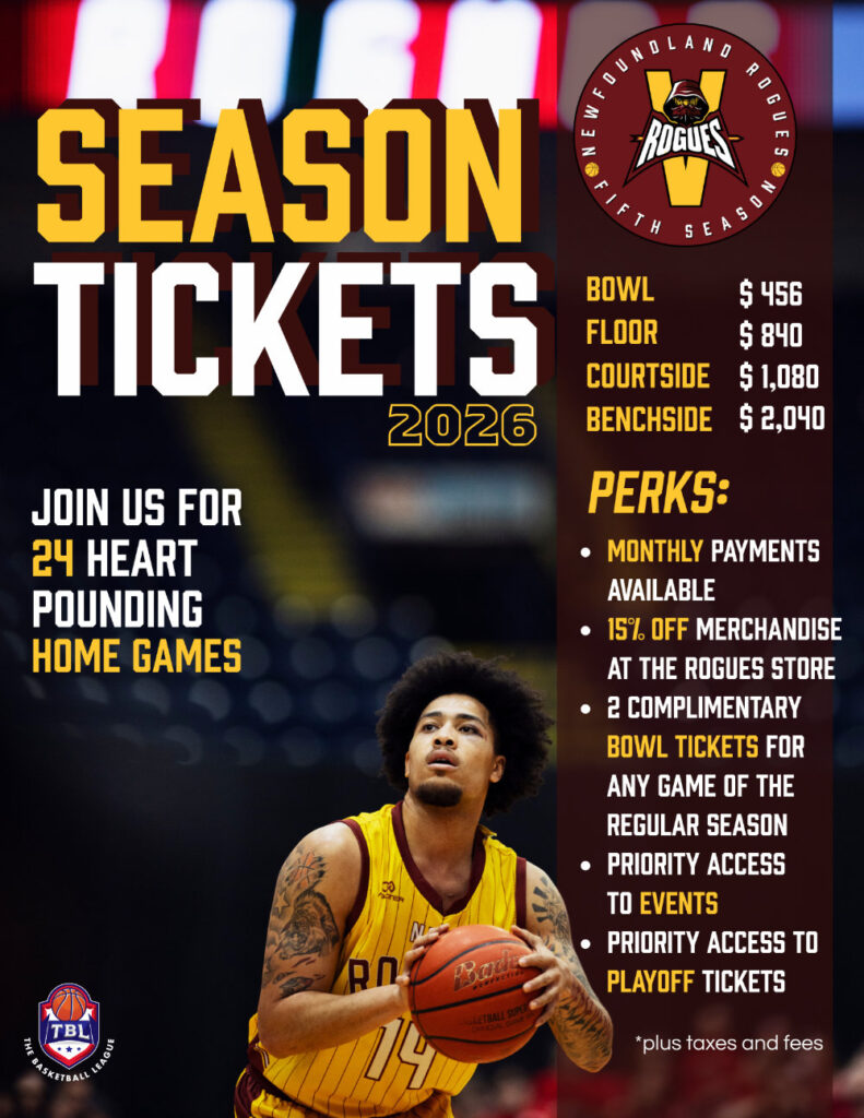 Season Tickets - The Newfoundland Rogues
